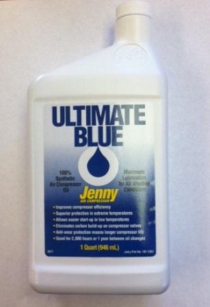 Jenny 105-1209 Ultimate Blue Synthetic Oil, 1 Quart | Air Compressors ...