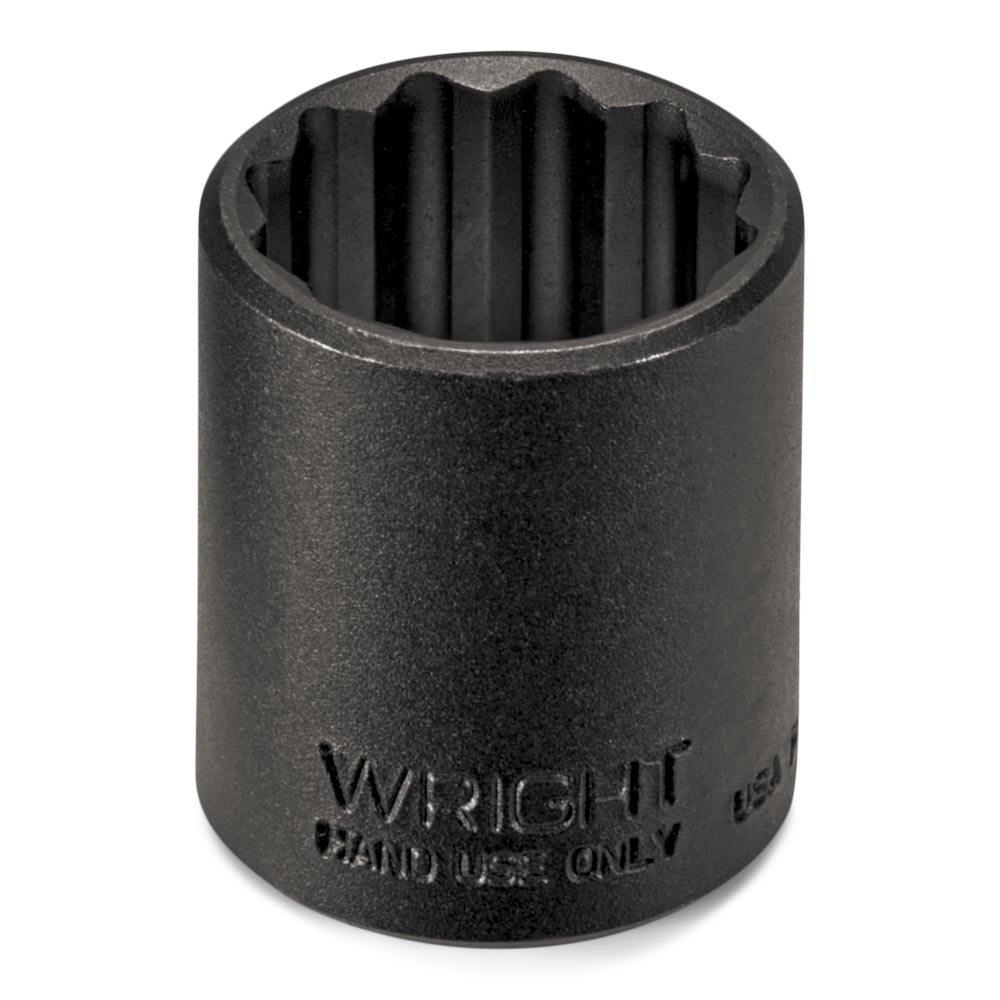 Wright Tool 34140 1/2" Dr x 1-1/4" Socket, 12 Pt, Standard, Black ...